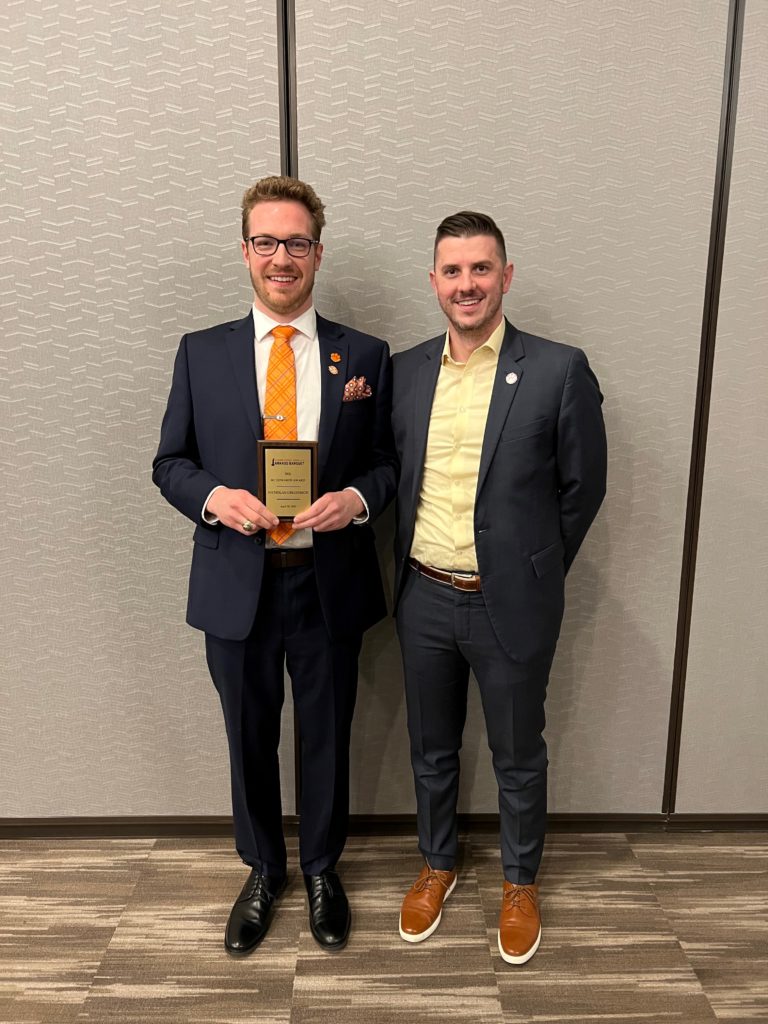 Nicholas Gregorich receives the R.C. Edwards Outstanding Graduate ...