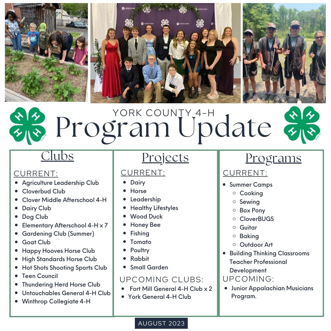 York County 4-H – Clemson Cooperative Extension